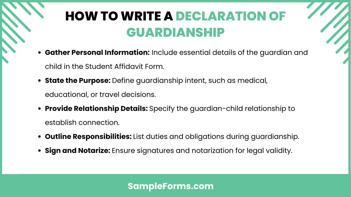 FREE 12+ Guardianship Affidavit Form Samples, PDF, MS Word, Google Docs