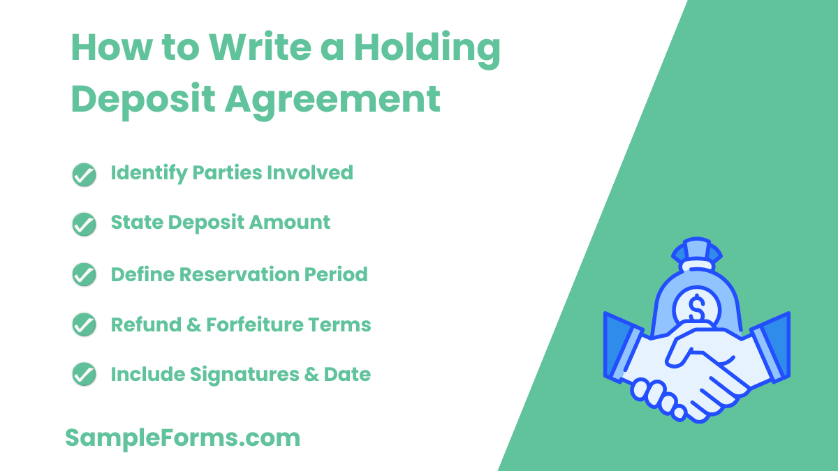 FREE 13+ Holding Deposit Agreement Form Samples, PDF, MS Word, Google Docs