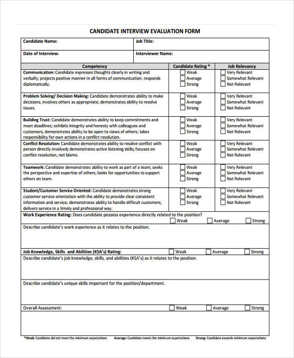 FREE 6+ IT Assessment Forms in PDF