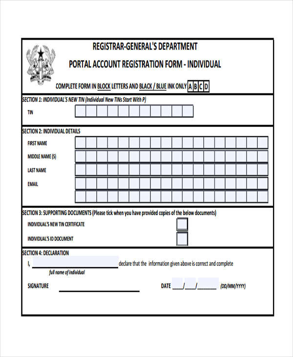 FREE 7+ Accounting Registration Forms in PDF