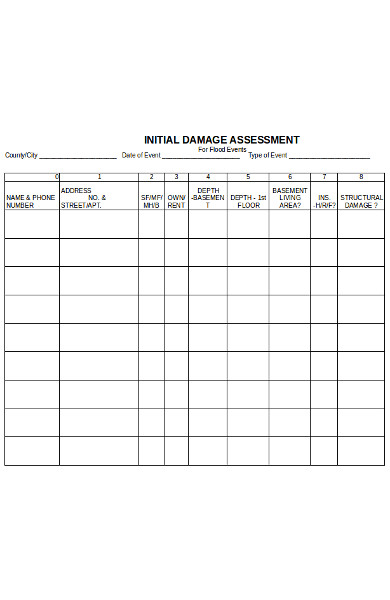 FREE 14+ Initial Assessment Form Samples, PDF, MS Word, Google Docs, Excel