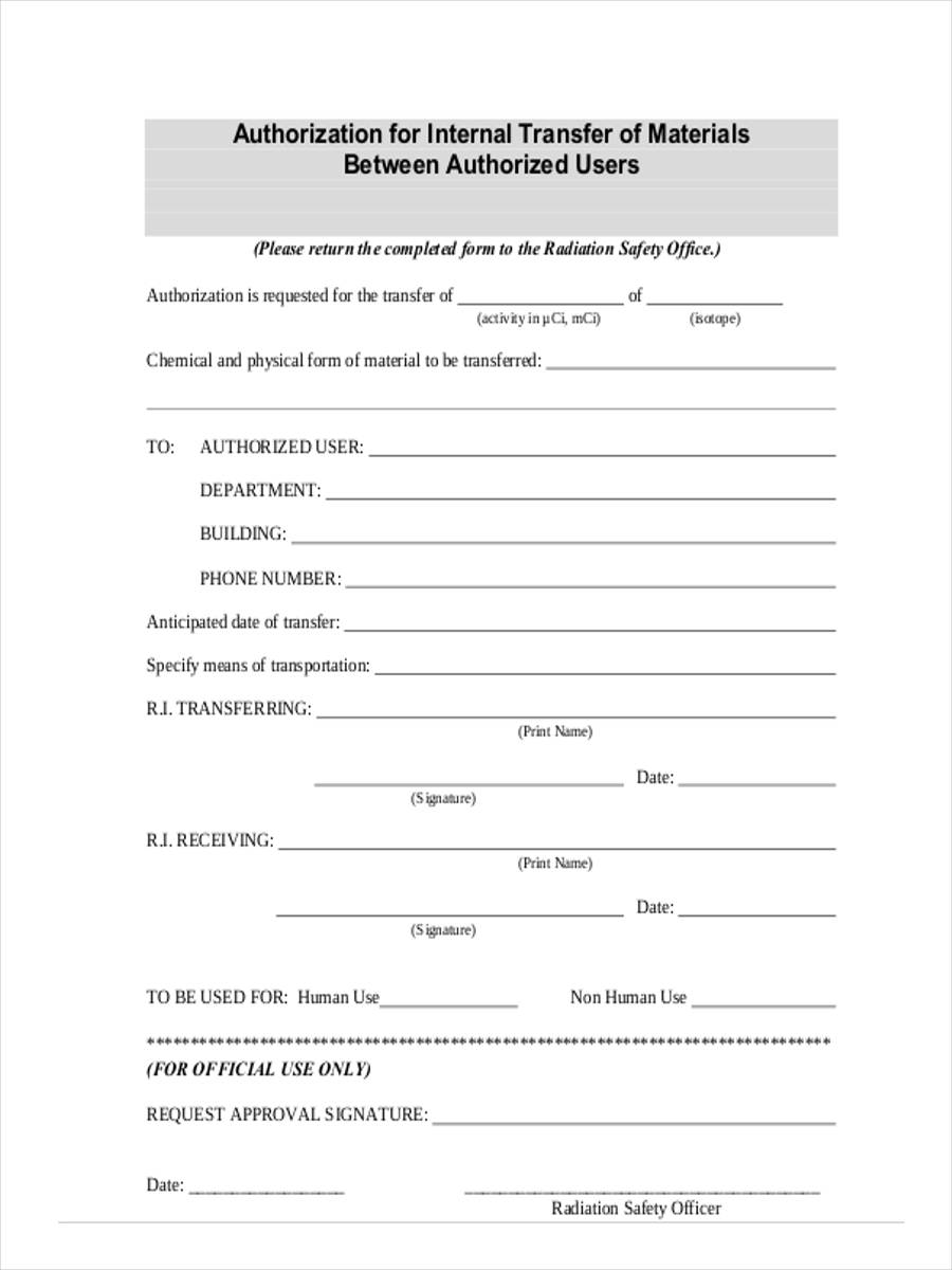FREE 12+ Material Transfer Form Samples, PDF, MS Word, Google Docs