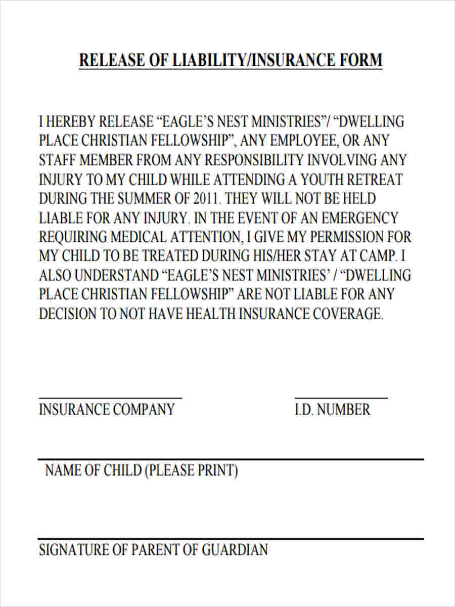 FREE 5+ Business Liability Forms in PDF