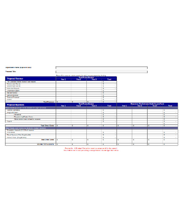 FREE 12+ Line Item Budget Form Samples, PDF, MS Word, Google Docs, Excel