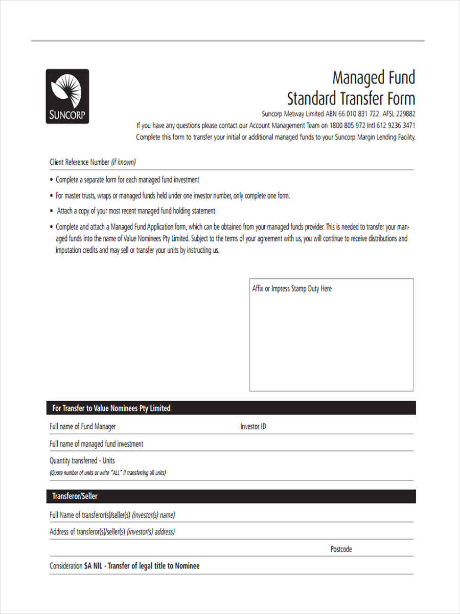 FREE 11+ Fund Transfer Form Samples, PDF, MS Word, Google Docs, Excel