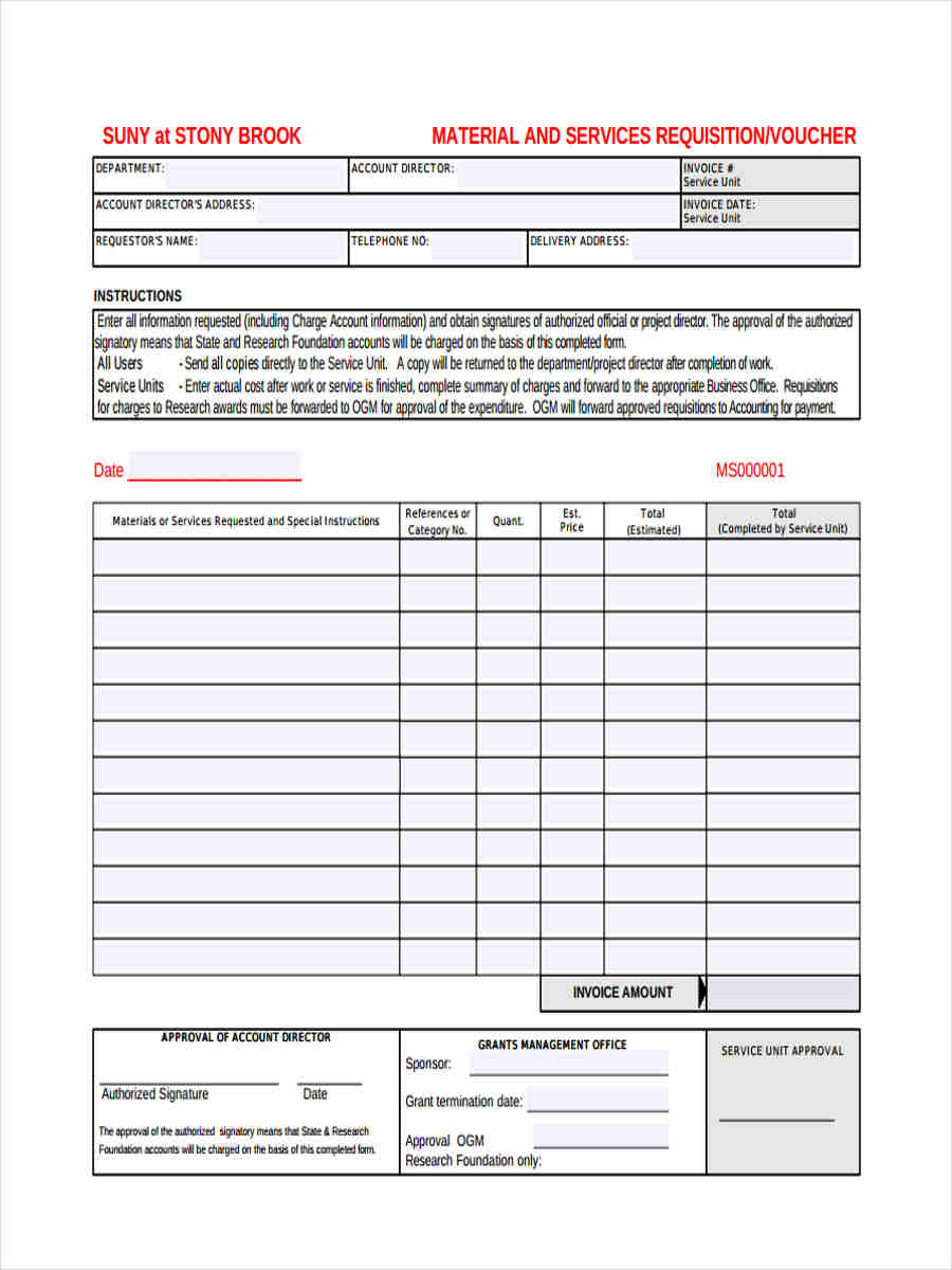 FREE 10+ Service Requisition Forms in PDF | Ms Word