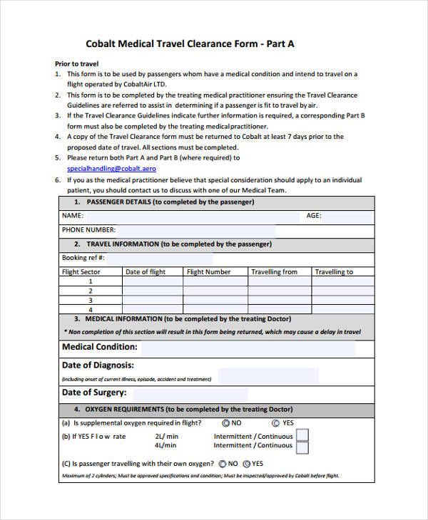 FREE 28+ Sample Clearance Forms in PDF | Ms Word