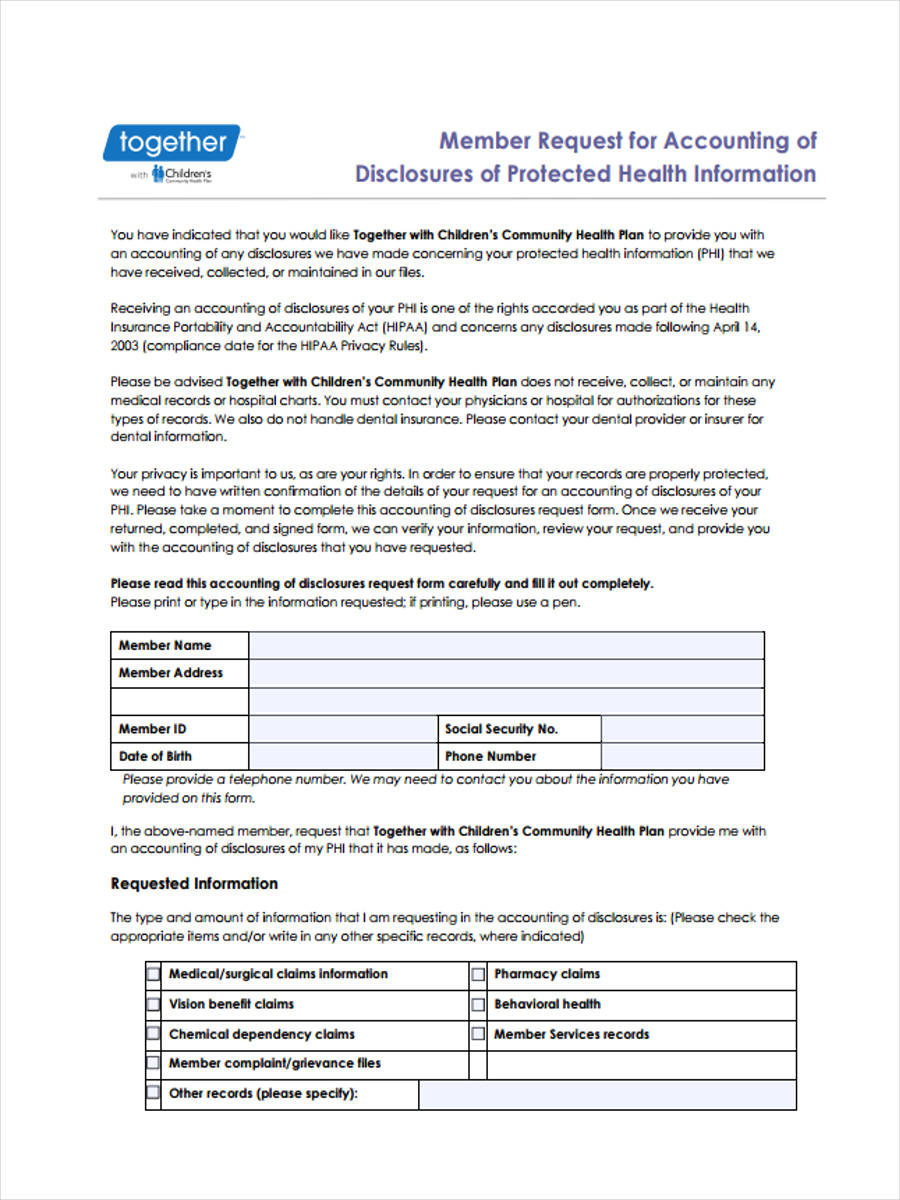 FREE 9+ Request Accounting Forms in PDF | Ms Word | Excel