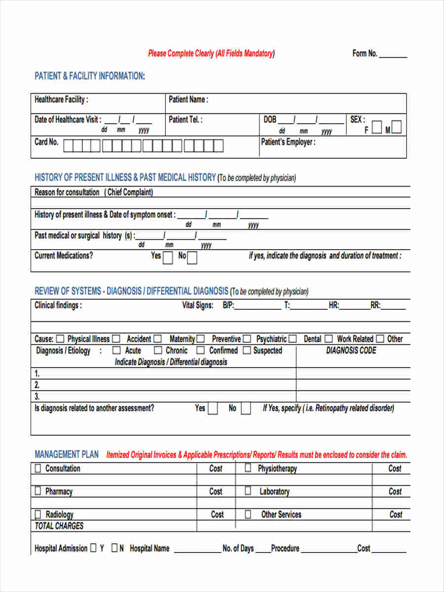 FREE 9+ Nextcare Reimbursement Form Samples, PDF, MS Word, Google Docs