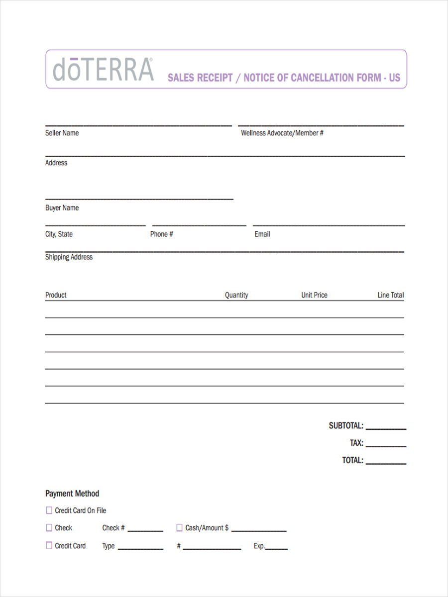 FREE 8+ Sample Notice of Cancellation Forms in MS Word | PDF