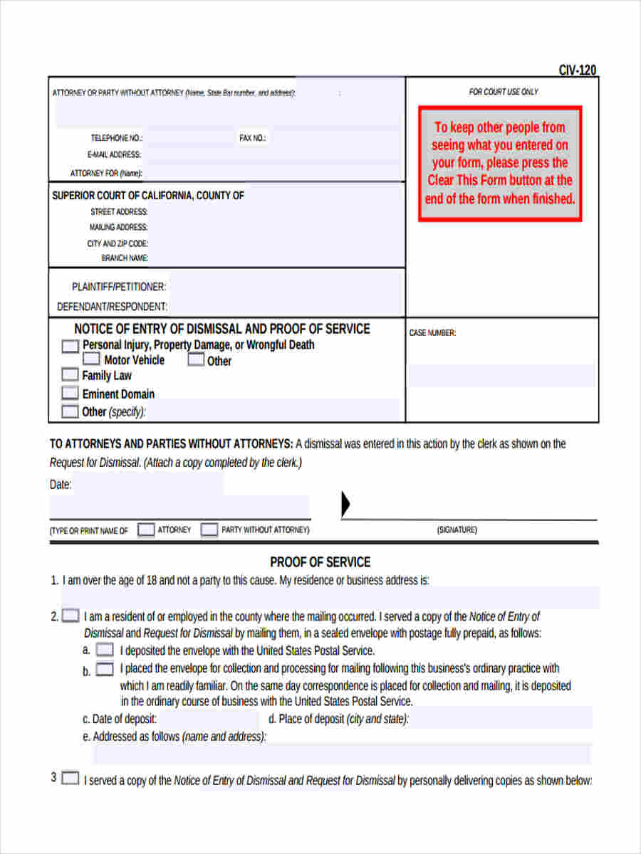 FREE 5+ Sample Notice of Dismissal Forms in MS Word | PDF