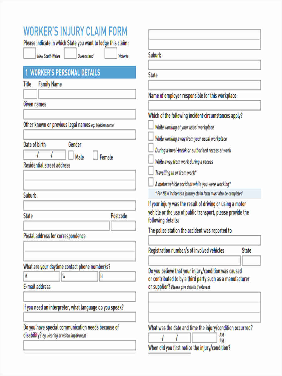 FREE 8+ Notice of Claim Form Samples in MS Word | PDF | Excel