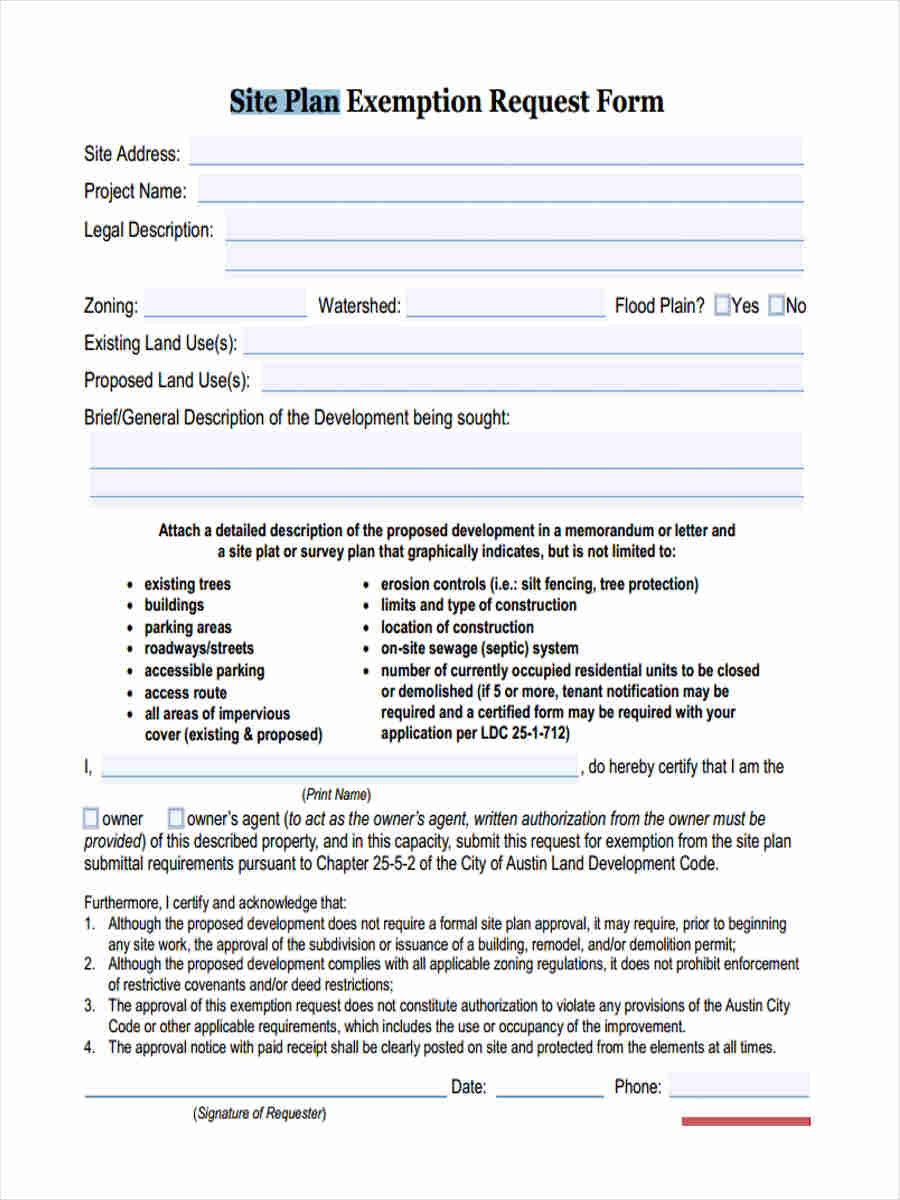 FREE 6+ Sample Notice of Exemption Forms in MS Word | PDF | Excel