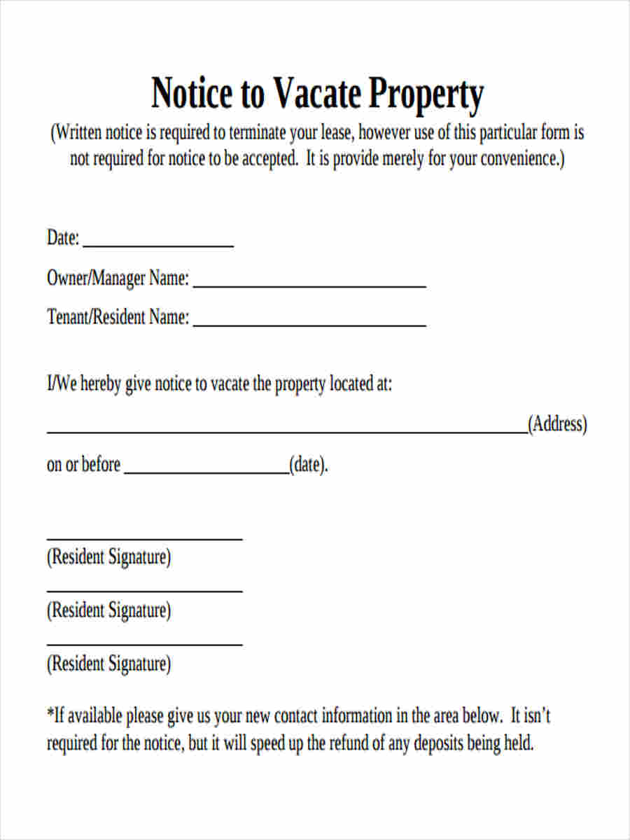 Letter To Tenants To Vacate Property Database Letter Template Collection