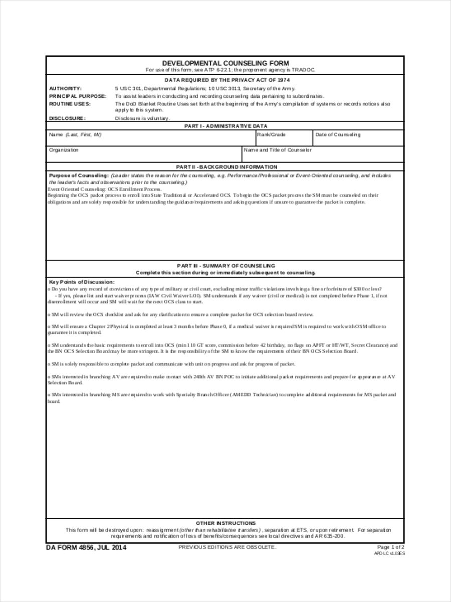 FREE 38+ Counselling Form Samples, PDF, MS Word, Google Docs