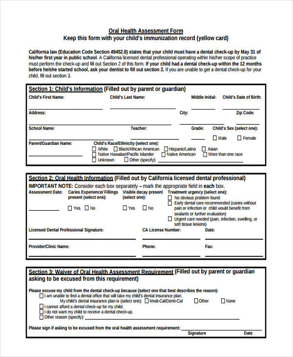 FREE 10+ School Assessment Forms in PDF