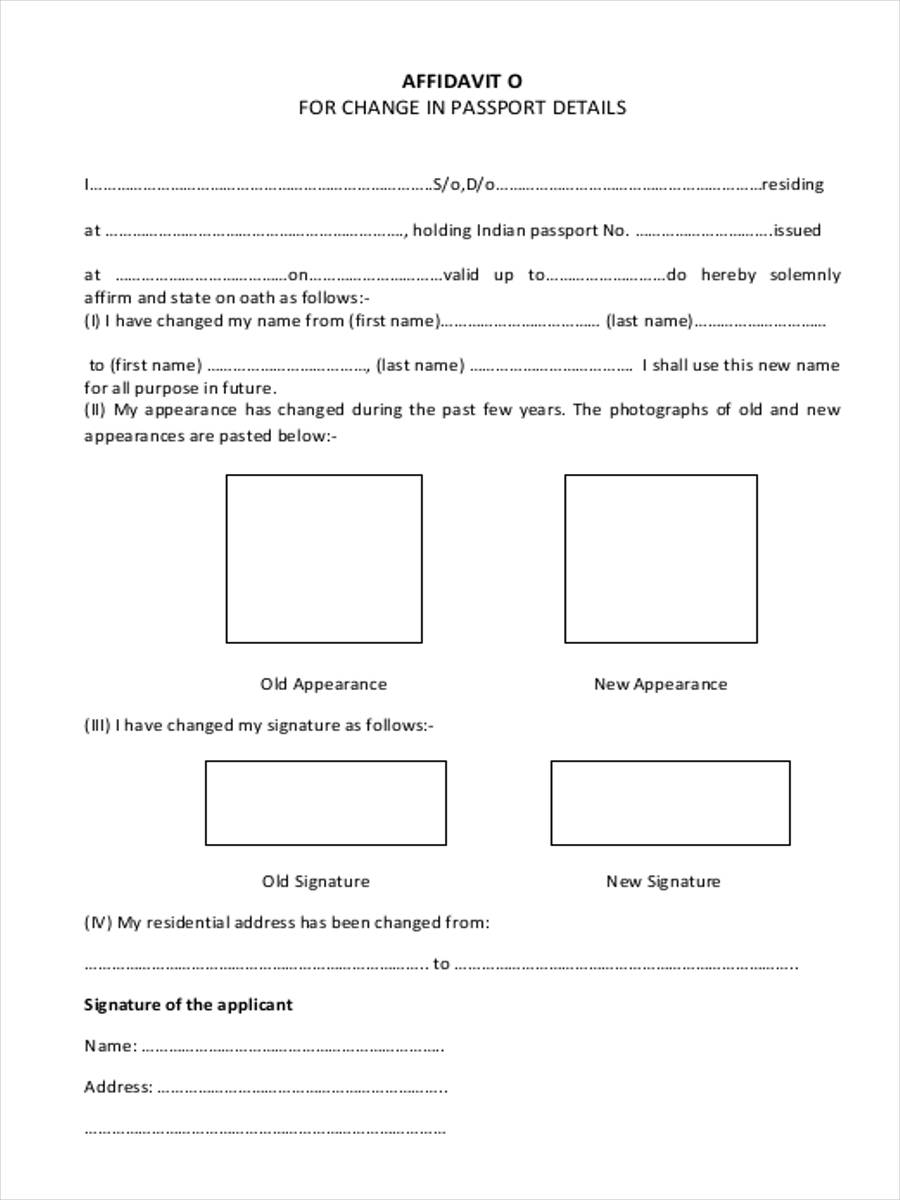 FREE 11+ Correction Affidavit Form Samples, PDF, MS Word, Google Docs
