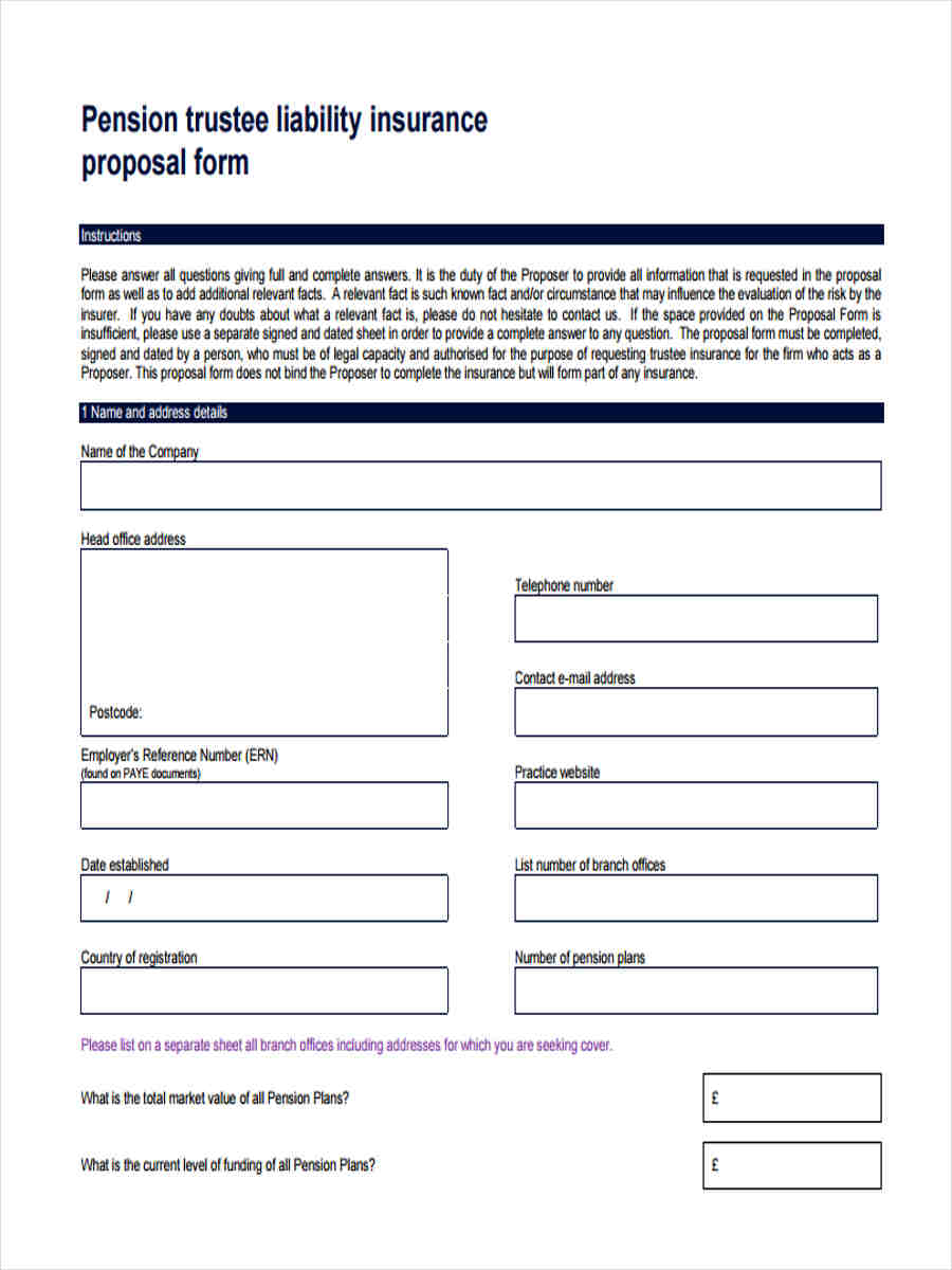 FREE 5+ Sample Trustee Liability Forms in MS Word | PDF