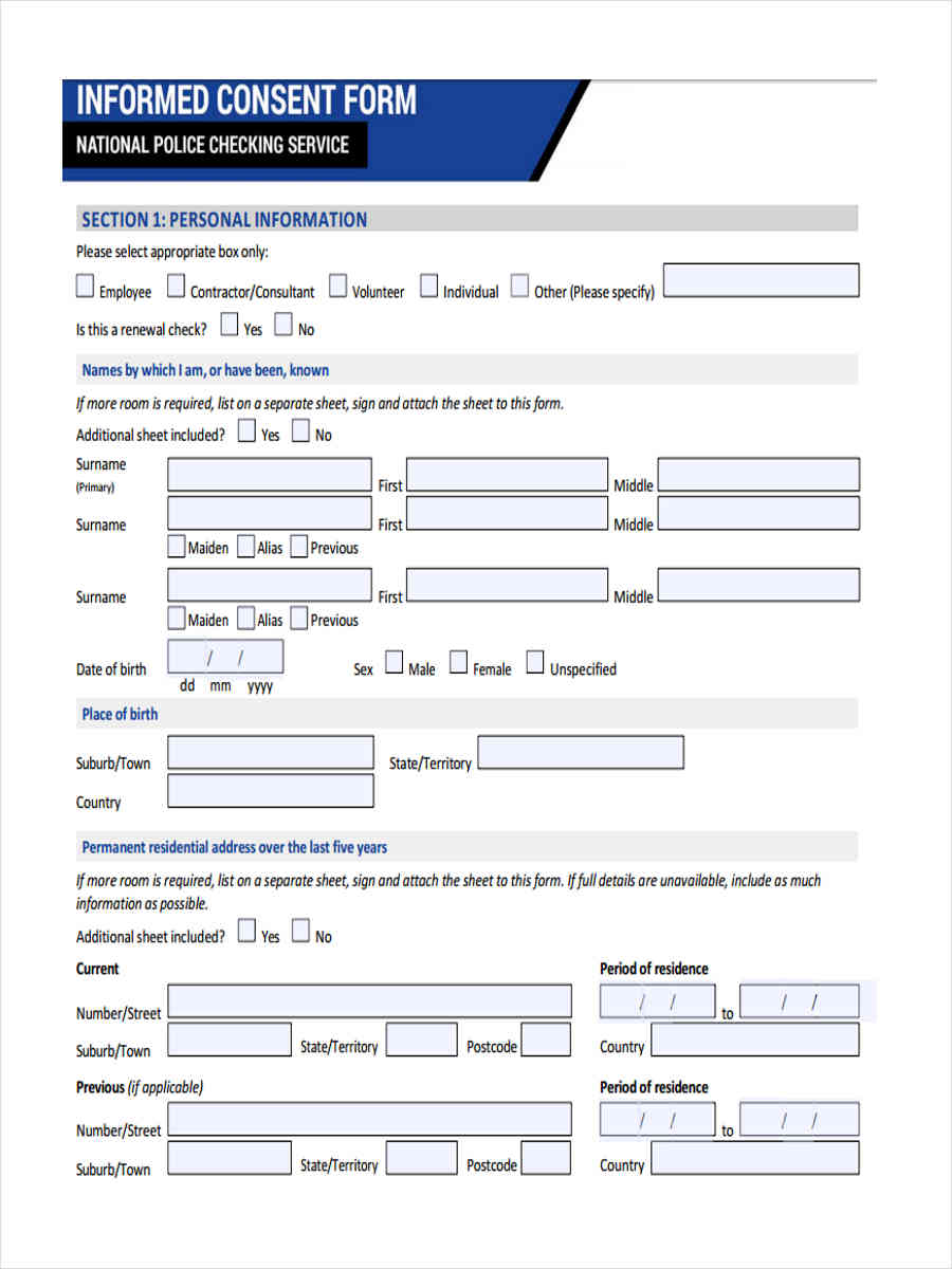 FREE 10+ Check Consent Forms in PDF | Ms Word