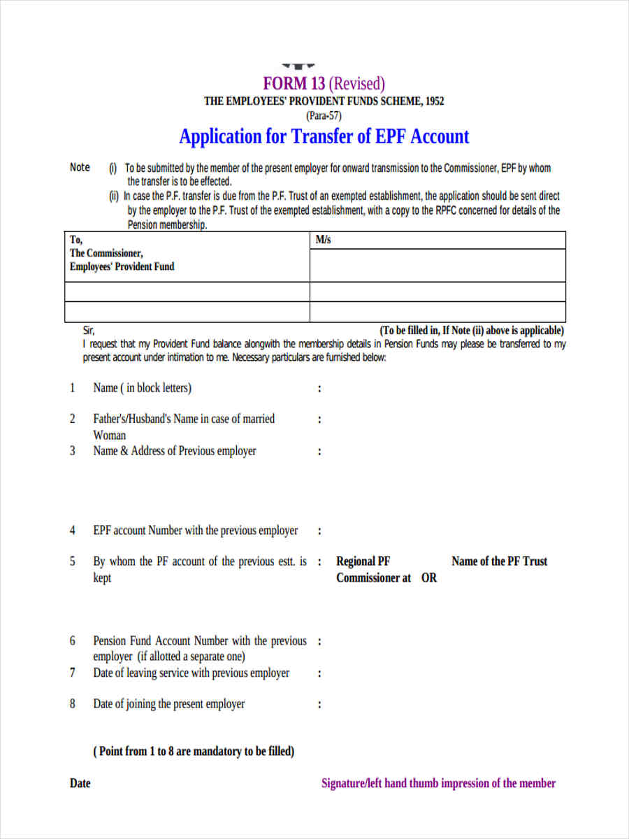 FREE 11+ Fund Transfer Form Samples, PDF, MS Word, Google Docs, Excel