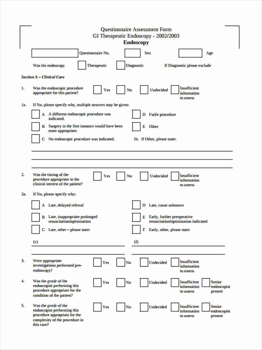 FREE 17+ Supplier Questionnaire Form Samples, PDF, MS Word, Google Docs ...