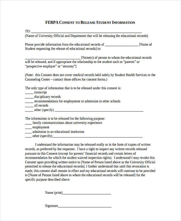 FREE 22+ Release of Information Form Samples, PDF, MS Word, Google Docs