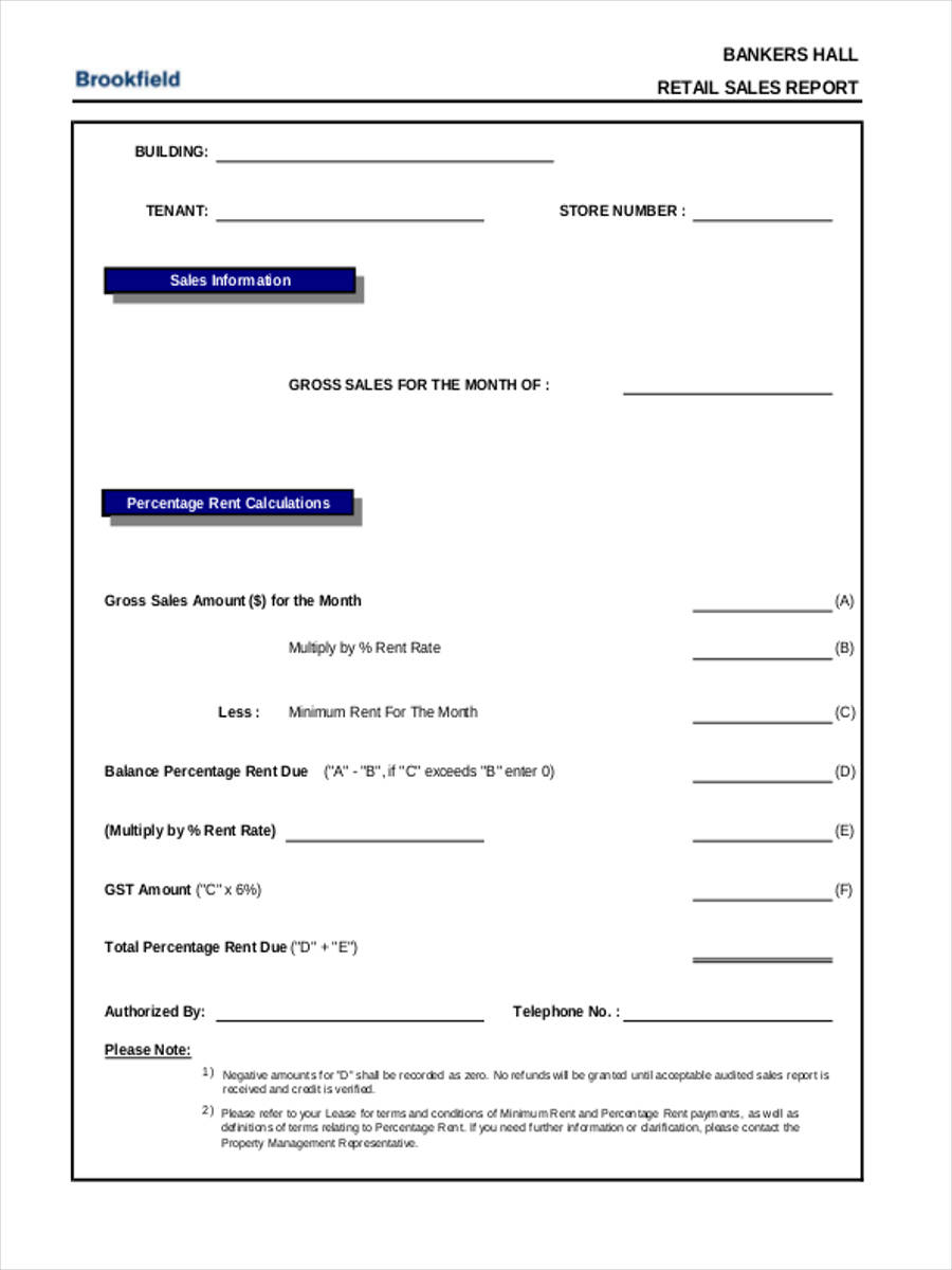 FREE 22+ Sales Report Forms in PDF | MS Word