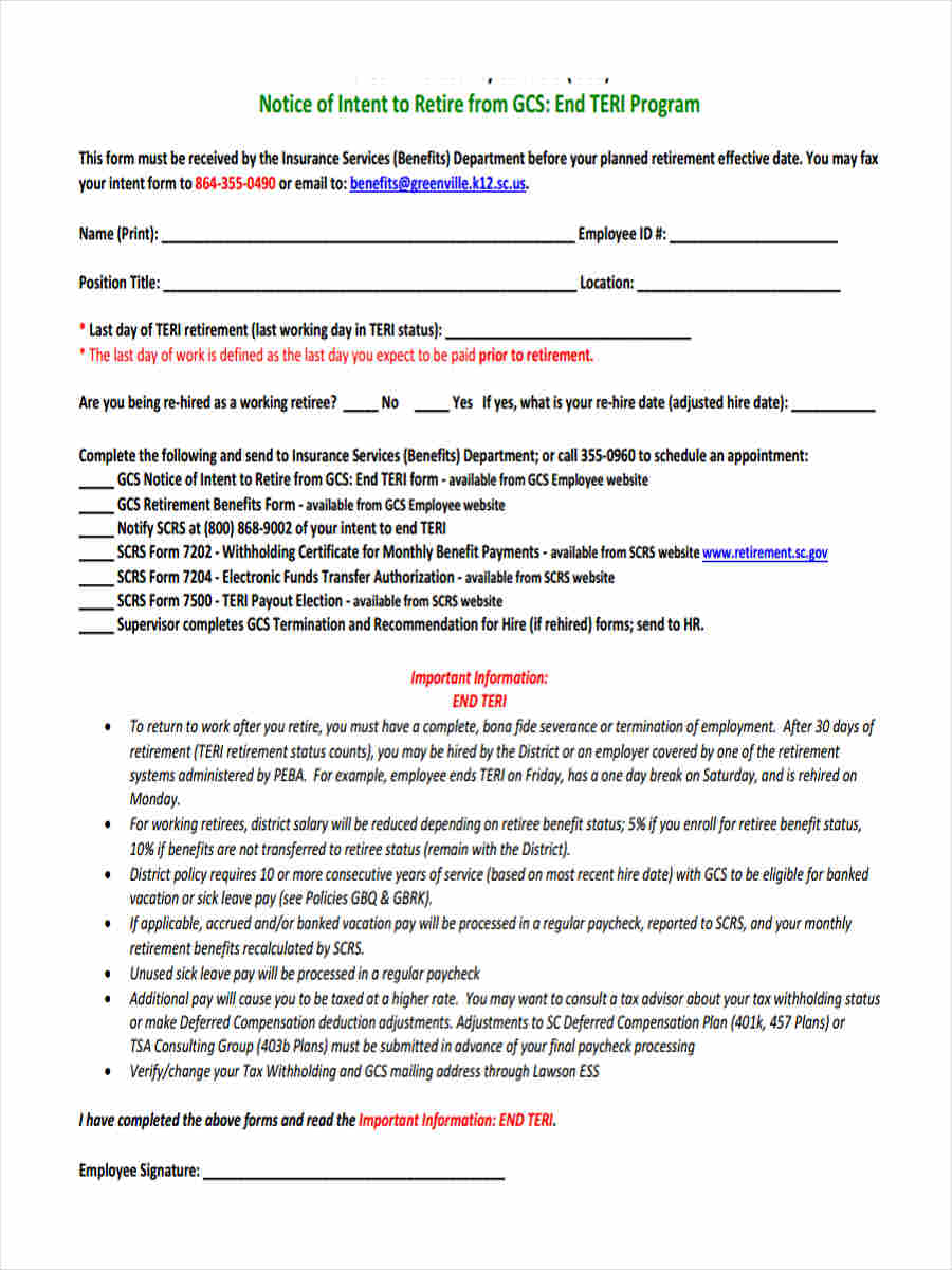 FREE 6+ Sample Notice of Election Forms in MS Word | PDF | Excel
