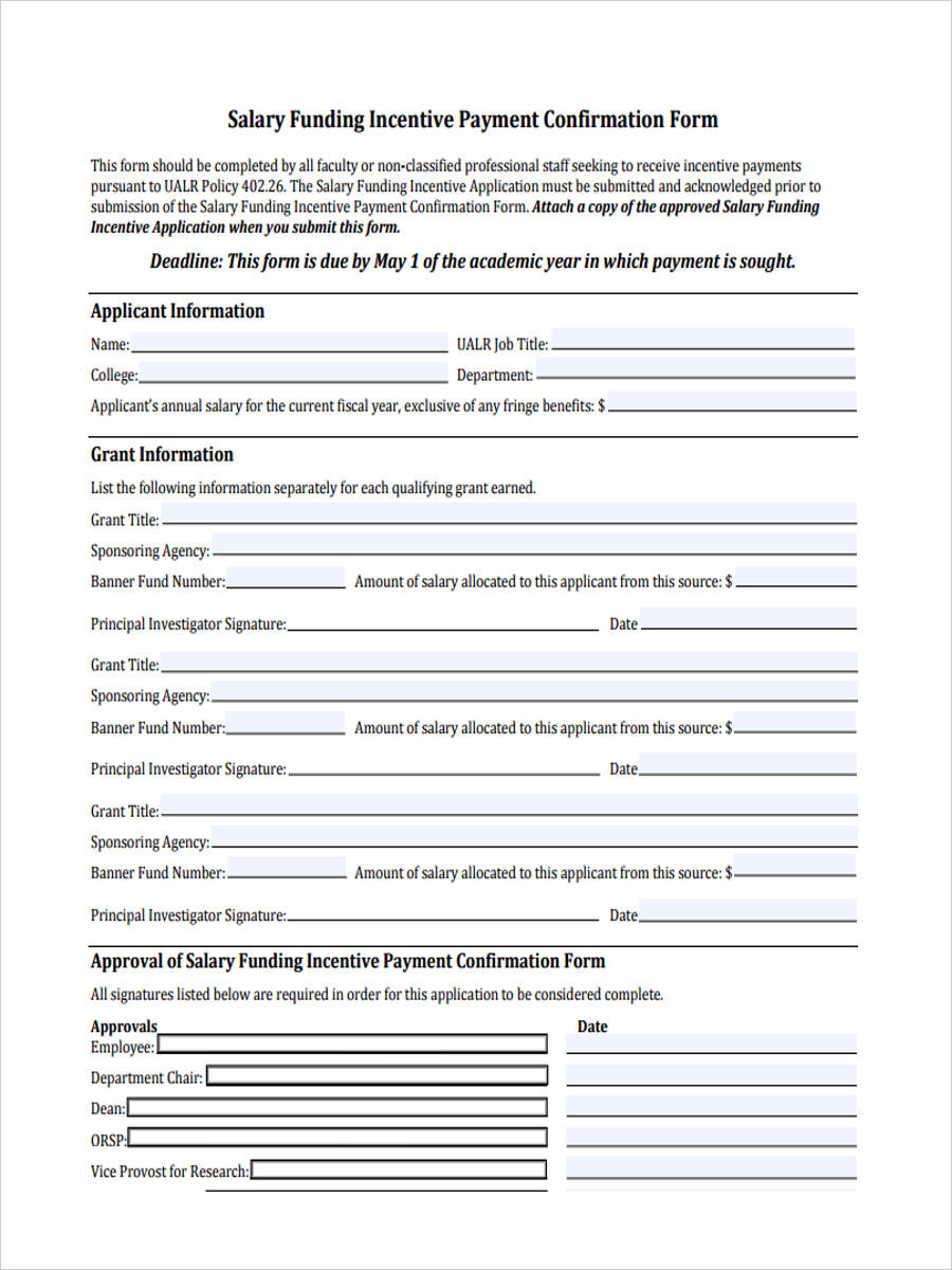 FREE 13+ Payment Confirmation Form Samples, PDF, MS Word, Google Docs