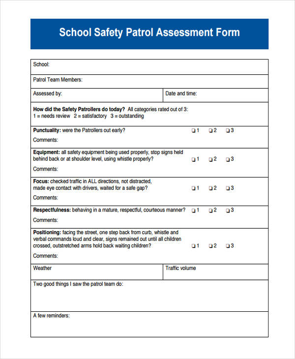 FREE 10+ School Assessment Forms in PDF