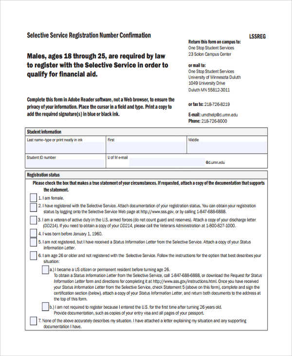 FREE 6+ Service Confirmation Forms in MS Word | PDF
