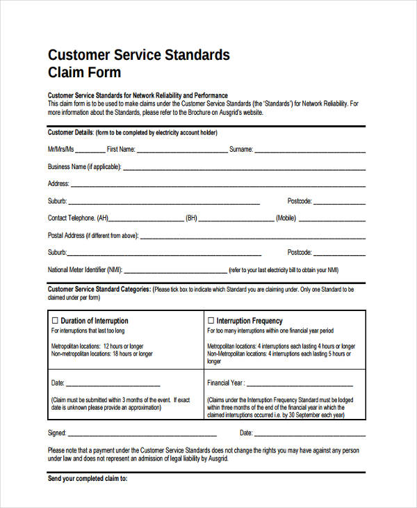 FREE 18+ Customer Service Form Samples, PDF, MS Word, Google Docs