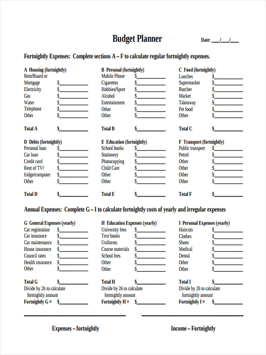 FREE 8 Student Budget Forms In PDF Ms Word FREE 8 Student Budget Forms In PDF Ms Word