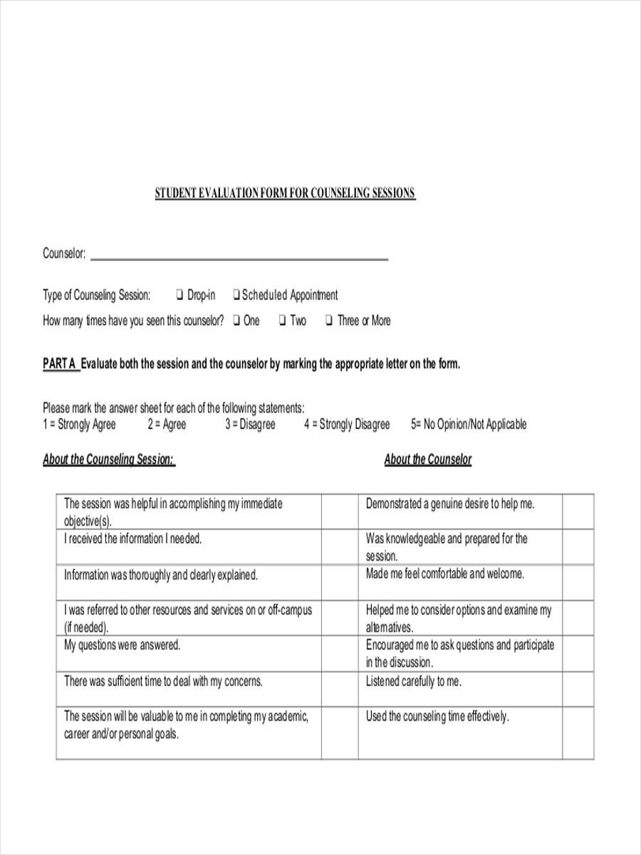 FREE 38+ Counselling Form Samples, PDF, MS Word, Google Docs