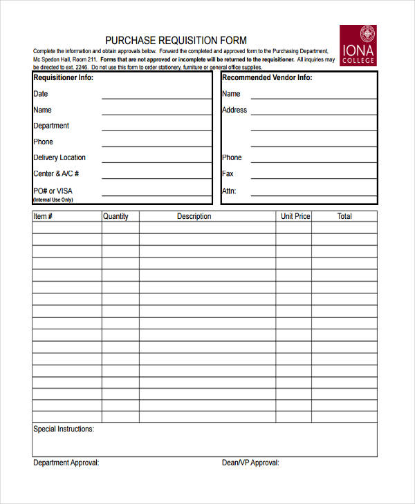 FREE 16+ Supply Request Form Samples, PDF, MS Word, Google Docs, Excel