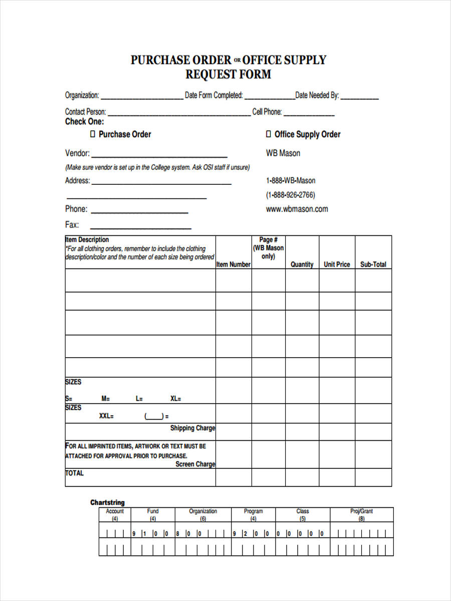 FREE 8+ Supply Requisition Forms in PDF | Excel
