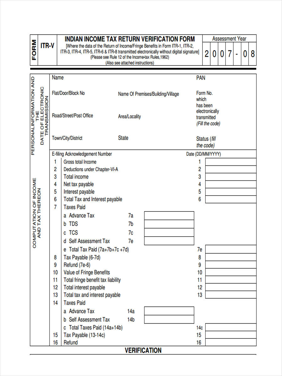 FREE 8+ Sample Tax Verification Forms in PDF
