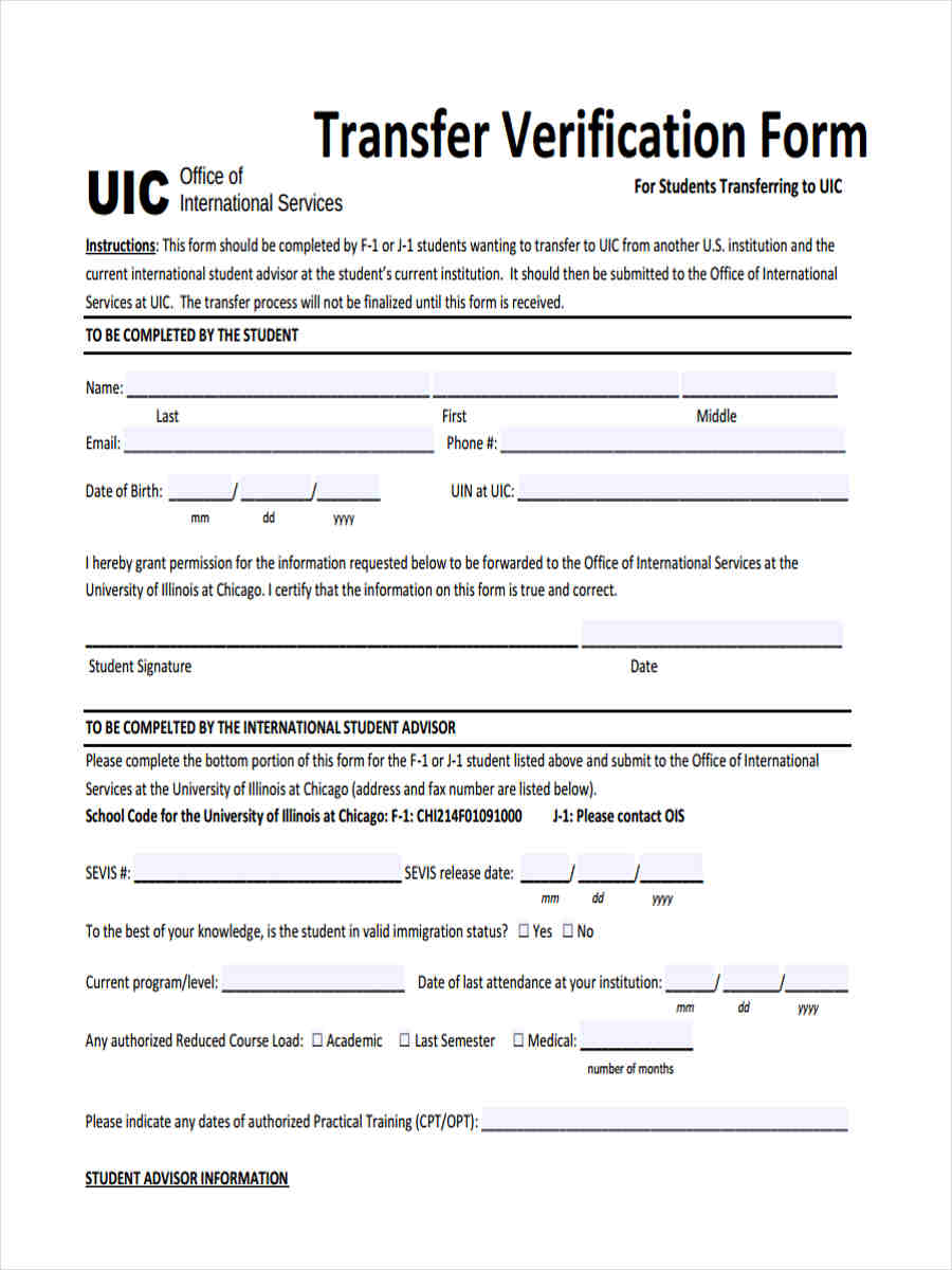 FREE 23+ Transfer Forms in PDF | Ms Word | Excel