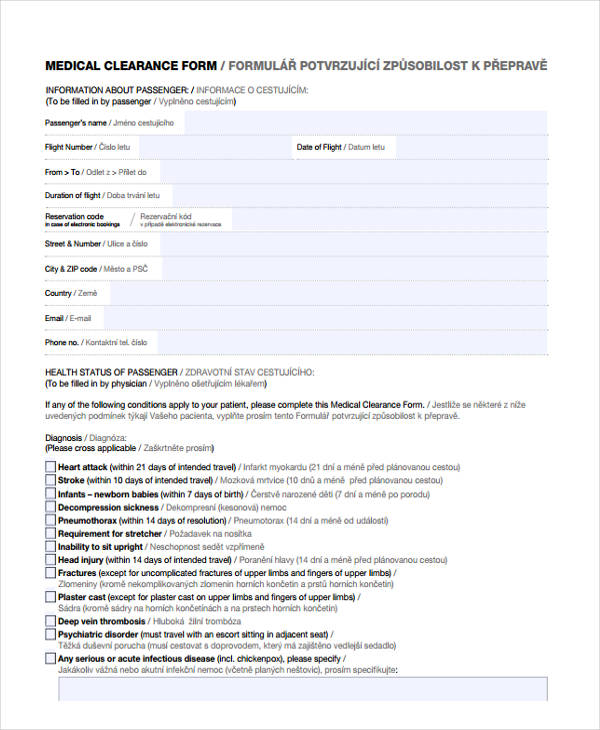 FREE 32+ Clearance Form Samples, PDF, MS Word, Google Docs