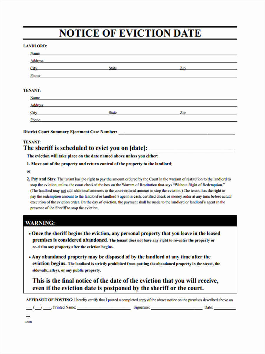FREE 7+ Sample Warning Notice Forms in MS Word | PDF