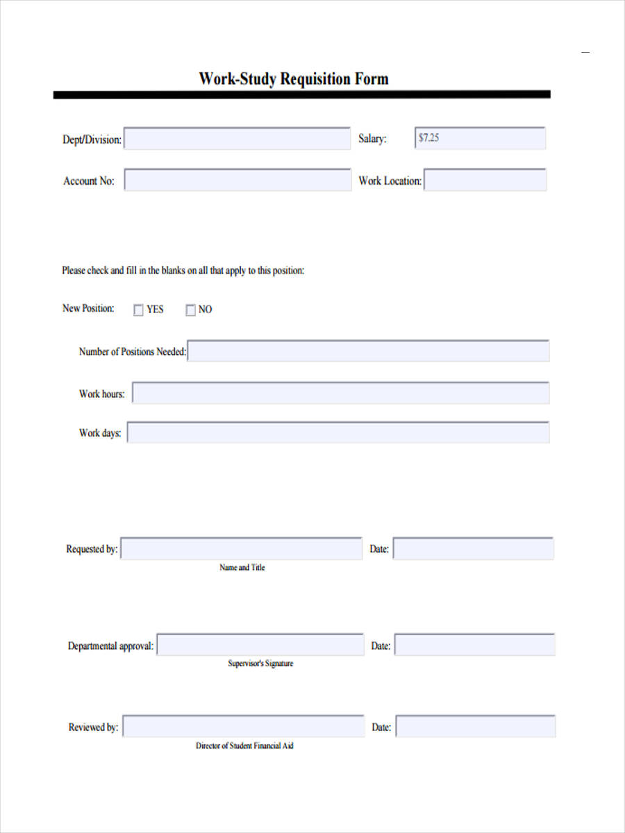 FREE 5+ Work Requisition Forms in PDF