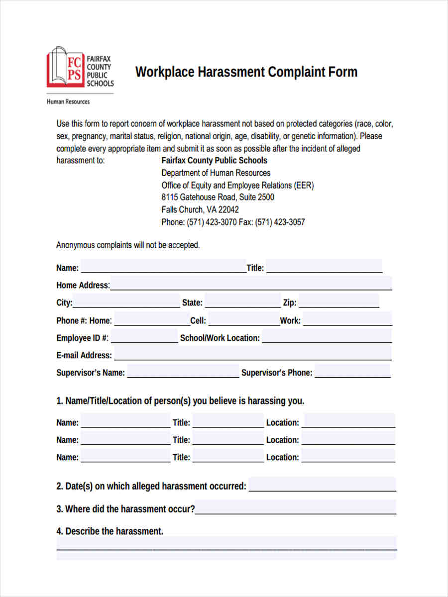 FREE 30+ Different Types of Complaint Forms in PDF | MS Word