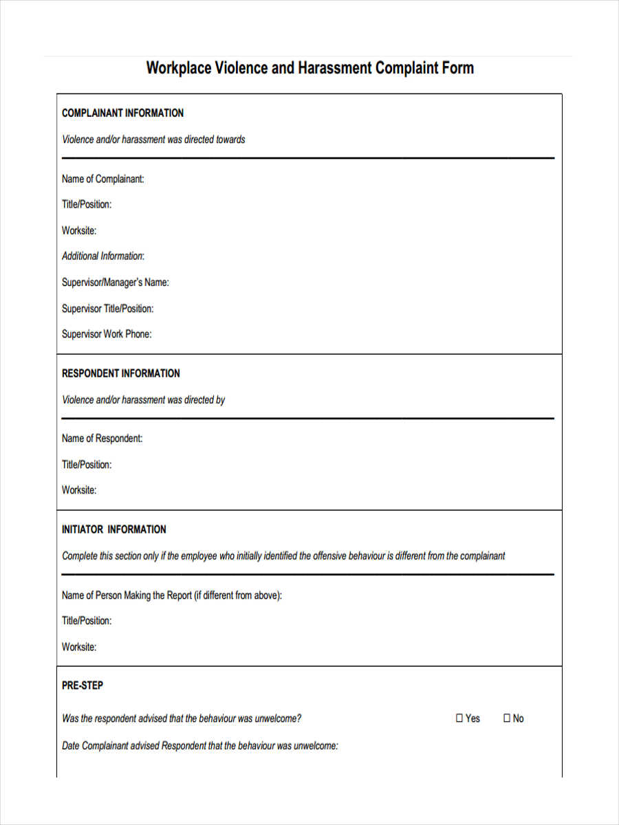 FREE 30+ Different Types of Complaint Forms in PDF | MS Word