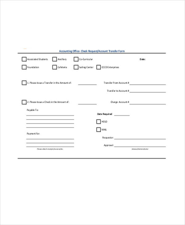 FREE 5+ Accounting Transfer Forms in PDF