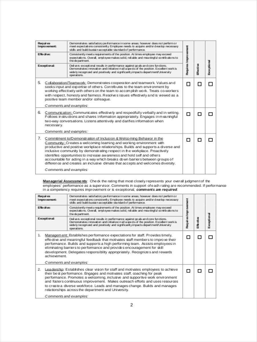 FREE 30+ Performance Review Form Samples, PDF, MS Word, Google Docs