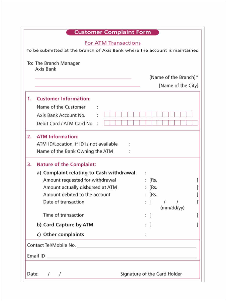 FREE 10+ Forms for Business Complaints in PDF