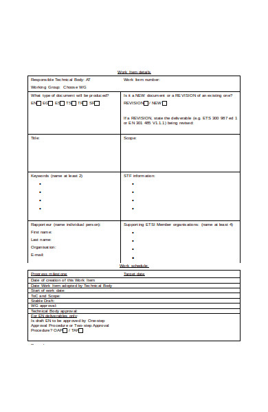 FREE 14+ Functional Work Forms in PDF | Ms Word | Excel