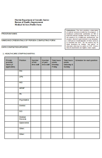 FREE 6+ Sample Medical Service Forms in MS Word | PDF