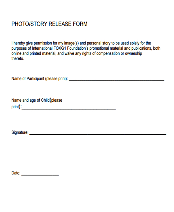 FREE 22+ Print Release Form Samples in PDF | MS Word