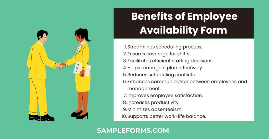 FREE 19+ Employee Availability Form Samples, PDF, MS Word, Google Docs